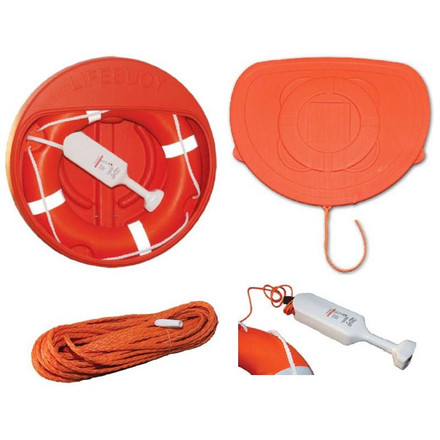 Lifebuoy Cabinet with Cover & Rope (RLB3030) | The Boat Warehouse