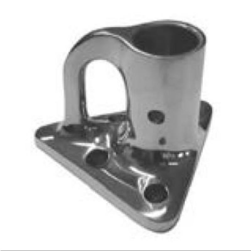 Bronze Stanchion Base - Above Deck (027606) | The Boat Warehouse