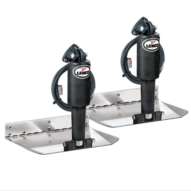 Lenco Reverse Mount Electro Polished Trim Tab Kit - No Switch (55498 ...