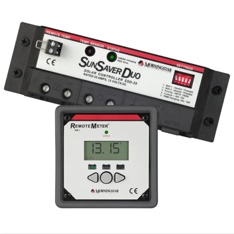 Morningstar SunSaver Duo Remote Kit (SR-SSD-25RM) | The Boat Warehouse