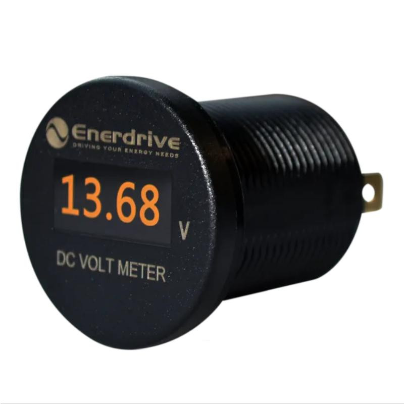 Round OLED DC Voltmeter (EA-OLED-VOLT) | The Boat Warehouse