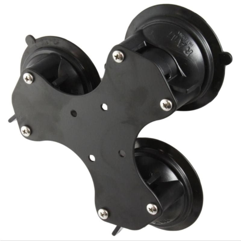 RAM Mounts Triple Suction Flat Plate (333-224-1U) | The Boat Warehouse