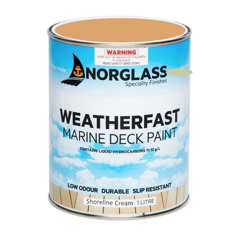 Norglass Weatherfast Slip Resistant Deck Paint - Shoreline Cream (8104 ...