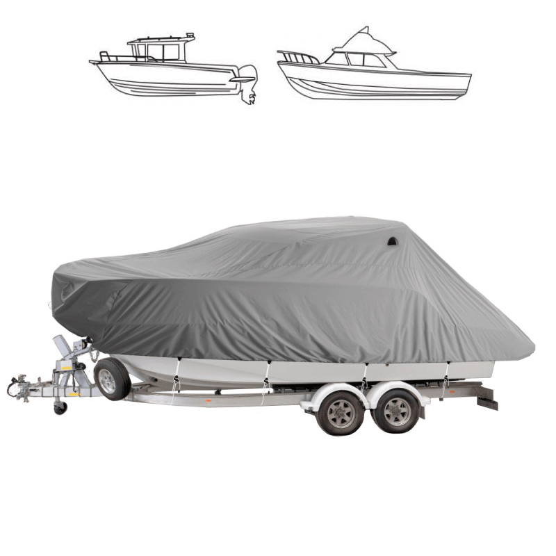 Oceansouth Pilot / Cruiser Boat Cover - Grey (MA503-1G MA503-3G MA503 ...