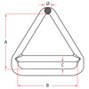 Stainless Steel Double Bar Triangle - 316 Grade | Boat Warehouse