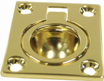 RWB Marine Flush Pull Ring - Rectangular Brass (RWB2232 RWB2230) | Boat ...