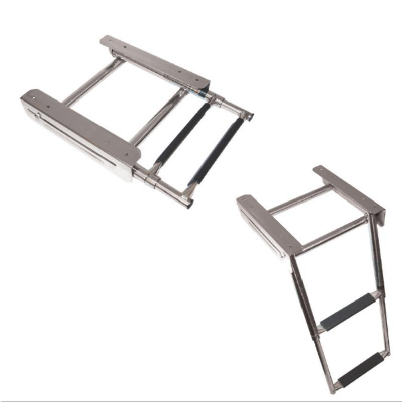 RWB Marine Telescopic Stainless Steel Ladders - Retractable Under ...