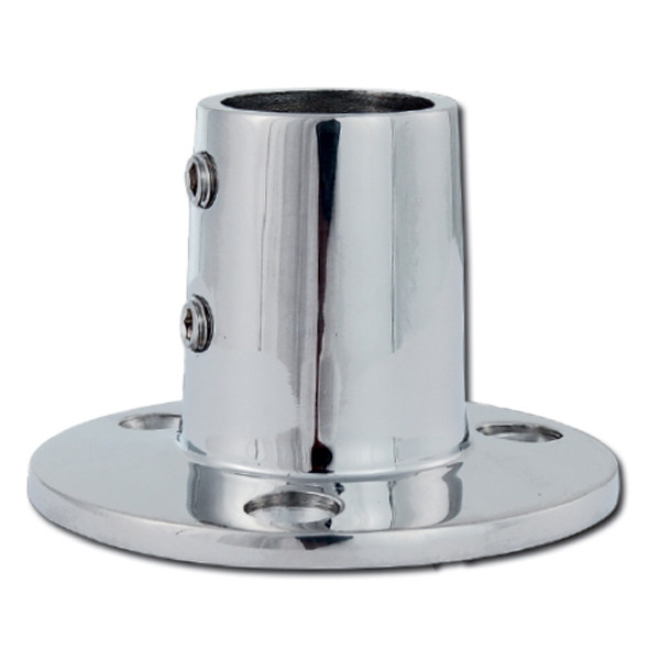 Stainless Steel Round Base Rail Fitting | Boat Warehouse