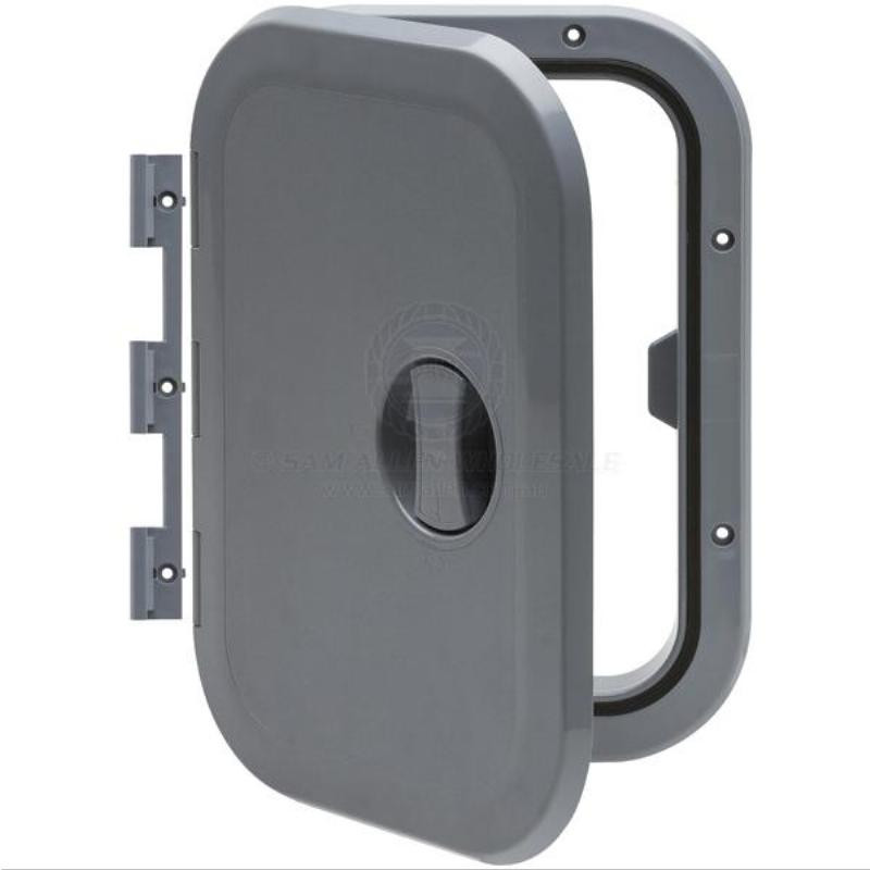 CAN-SB Marine Plastics Plastic Hatch with Removable Hinge - Grey, 373mm ...