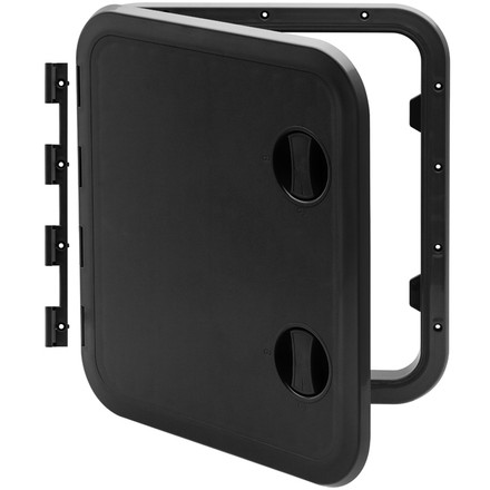 CAN-SB Marine Plastics Plastic Hatch with Removable Hinge - Black ...