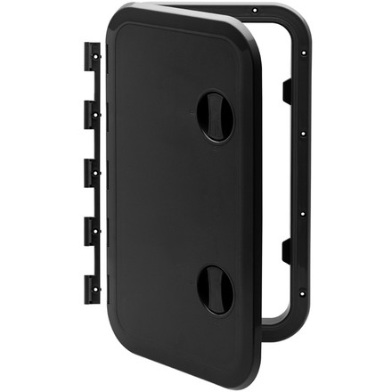 CAN-SB Marine Plastics Hatch with Removable Hinge - Black, 606mm x ...