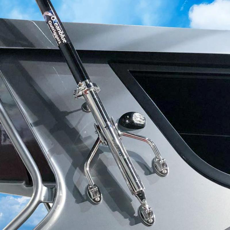 Oceanblue Outriggers Oceanblue Outrigger Base - Stainless Steel (pair ...