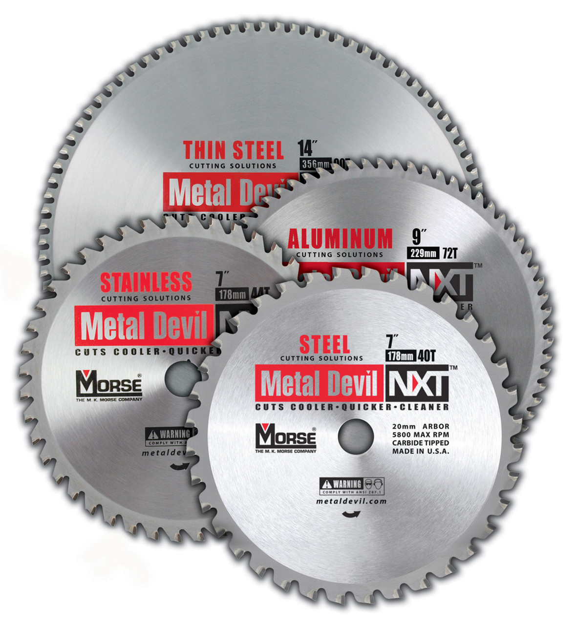 MK Morse CSM1280NTSC Metal Cutting Circular Saw Blade 12 80T Thin Steel 1 Arbor Canucktools