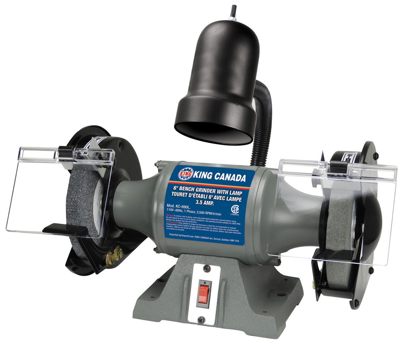 6 bench grinder with light store