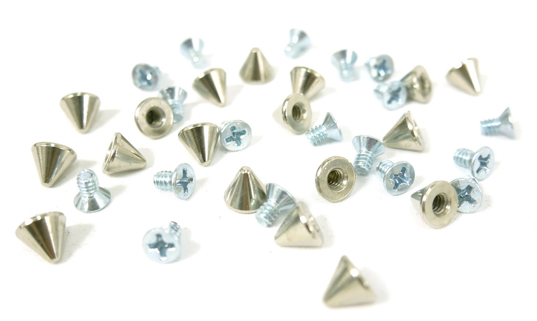 10 Pack Small Chrome Spike - Nuclear Waste