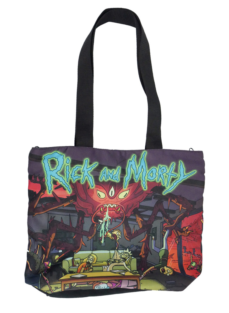 Rick and Morty - Insect Attack Shoulder Tote Bag - Nuclear Waste