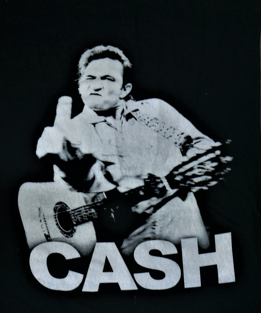 Johnny Cash Middle Finger Drawing