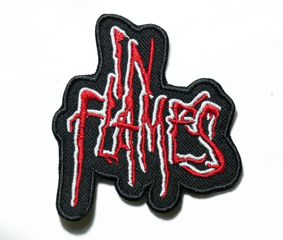 In Flames - Logo 3" Embroidered Patch - Nuclear Waste