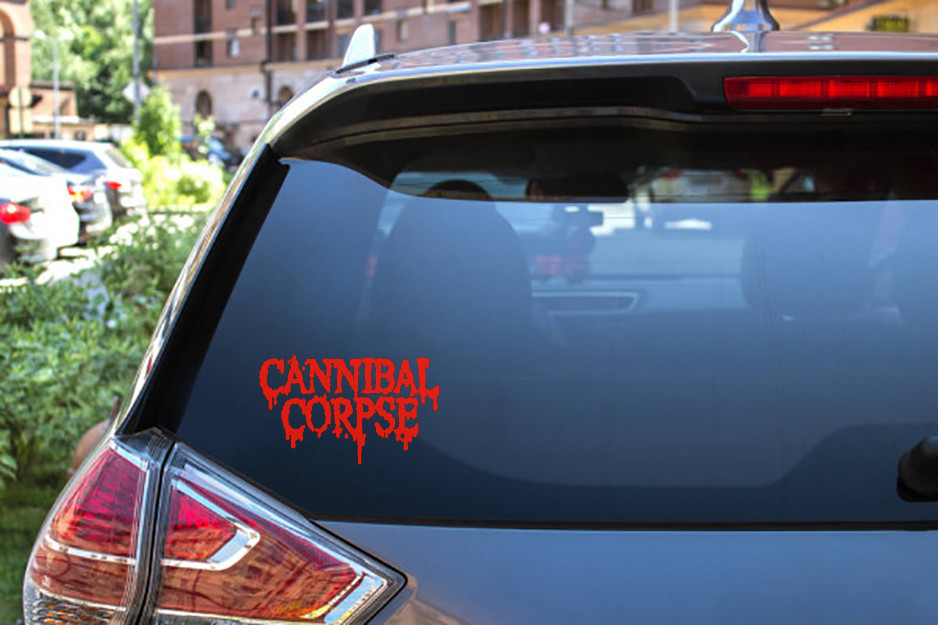 Cannibal Corpse - Logo 6x3.5" Vinyl Cut Sticker - Nuclear Waste