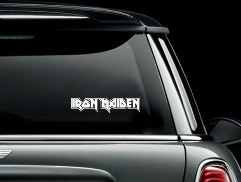 Iron Maiden - Logo 7x2" Vinyl Cut Sticker - Nuclear Waste