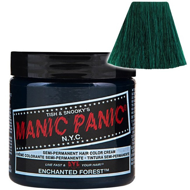 Manic Panic Enchanted Forest On Black Hair