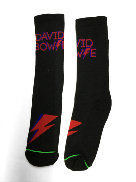 David Bowie Lightning Bolt Socks