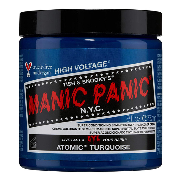 Atomic Turquoise 8Oz High Voltage Classic Cream Formula Hair Color ...