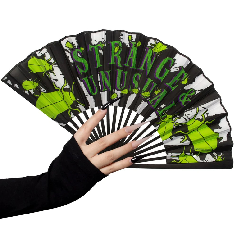 Strange And Unusual Fabric Hand Fan - Nuclear Waste