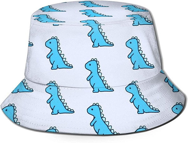Blue Dinosaur Bucket Hat