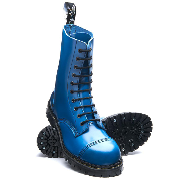Electric Blue 10i Steel Toe Capped Derby Boots - Nuclear Waste