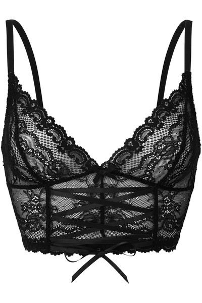 Lovella Black Lace Bralet - Nuclear Waste
