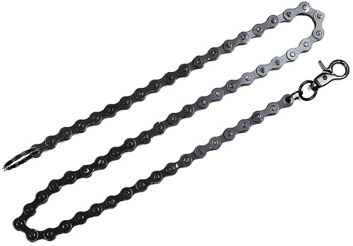 18" Black Bike Chain for Wallet - Nuclear Waste