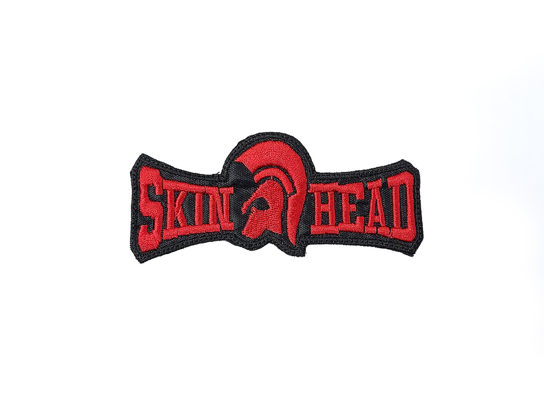 Skinhead Trojan Helmet 4.45x2" Embroidered Patch