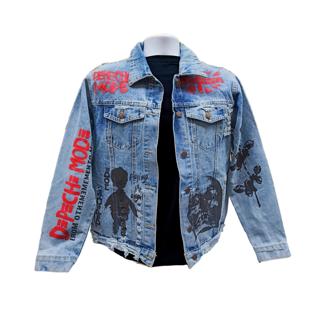 Depeche Mode Screen-printed Denim Jacket