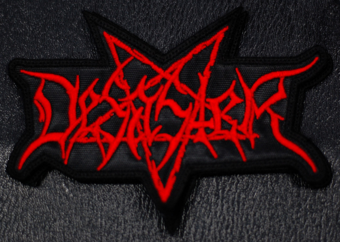 Desaster - Red Logo 4.5x4" Embroidered Patch