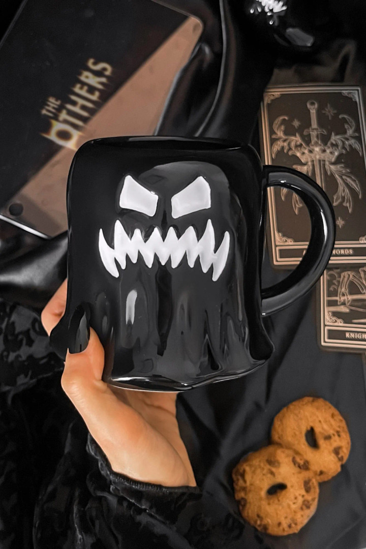 Boo Black Ghost Mug - Nuclear Waste