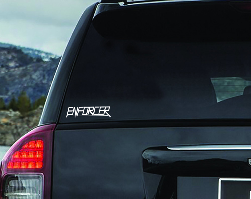 Enforcer 8x2" Vinyl Cut Sticker - Nuclear Waste