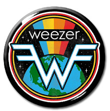 Weezer - Logo 1.5" Pin - Nuclear Waste