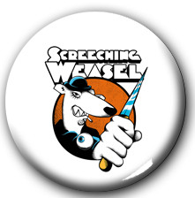 Screeching Weasel - Clockwork Weasel 1" Pin - Nuclear Waste