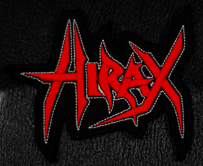 Hirax Red Logo Embroidered Patch