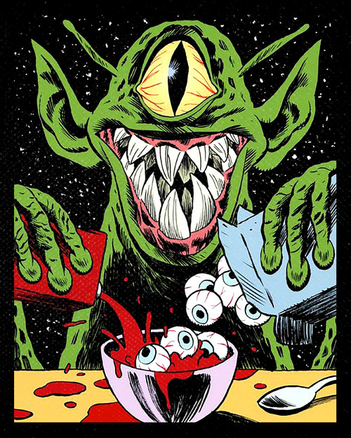 Alien Cereal 4x5" Color Patch - Nuclear Waste