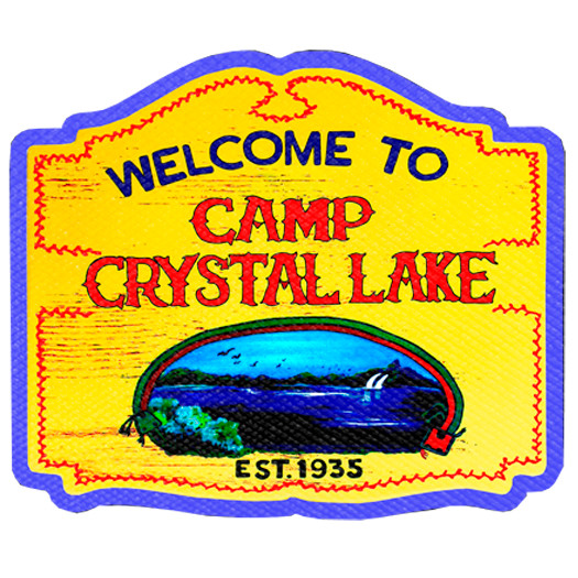 Friday the 13th - Camp Crystal Lake Sign 4x3.5" Color Patch - Nuclear Waste