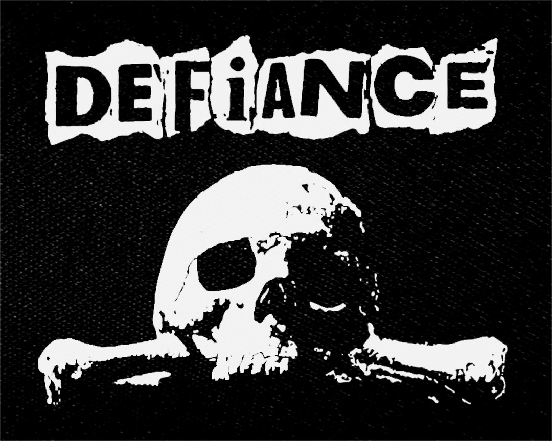 Defiance - Skull Logo 5x4" Printed Patch - Nuclear Waste