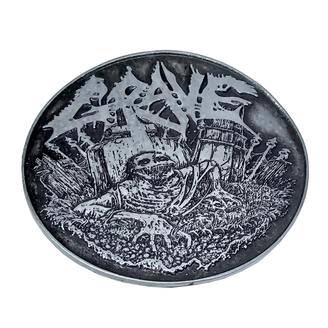 Grave - Corpse 3.5" Belt Buckle - Nuclear Waste
