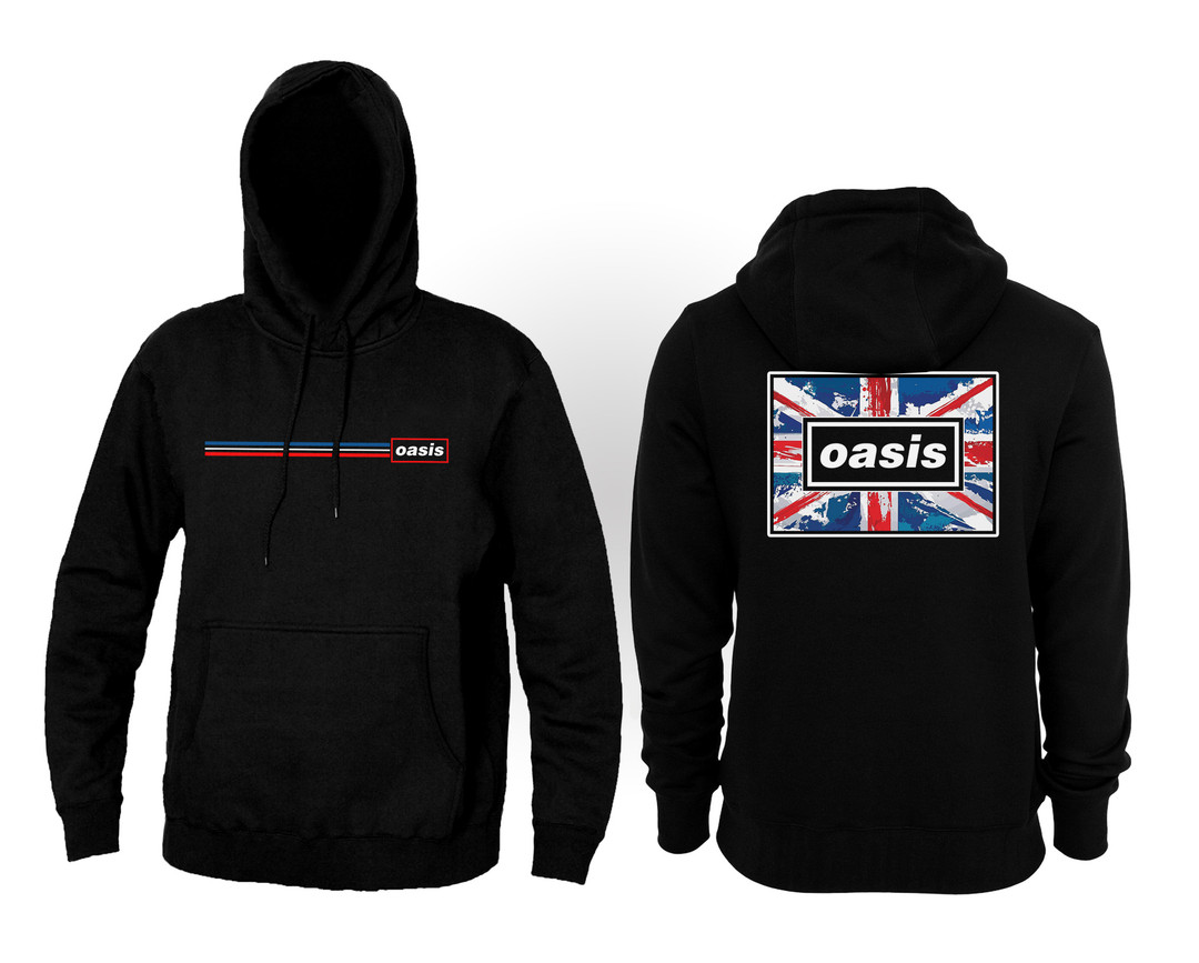 Oasis - Flag Hooded Sweatshirt - Nuclear Waste