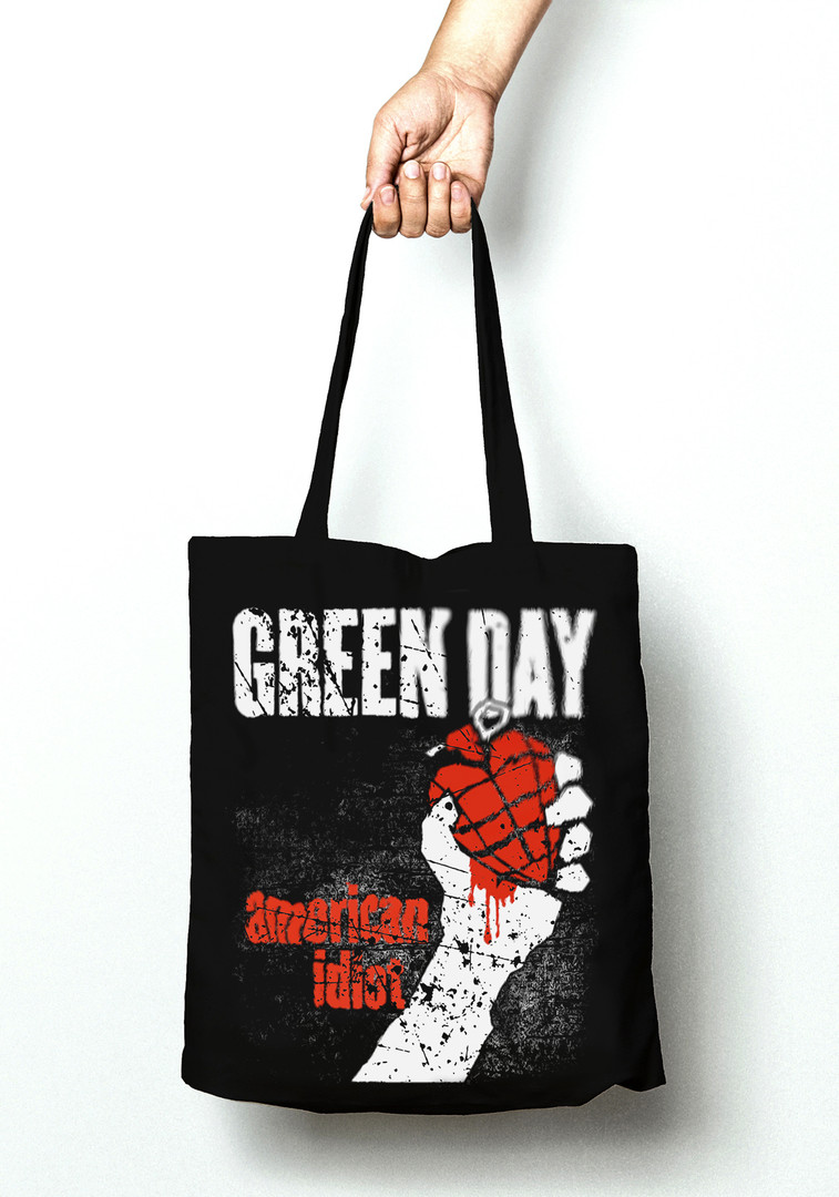 Green Day - American Idiot Premium Tote Bag - Nuclear Waste