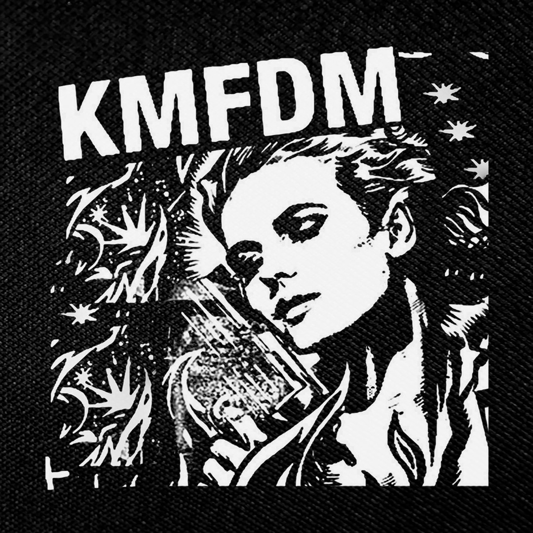 KMFDM - More & Faster 5x5" Printed Patch - Nuclear Waste