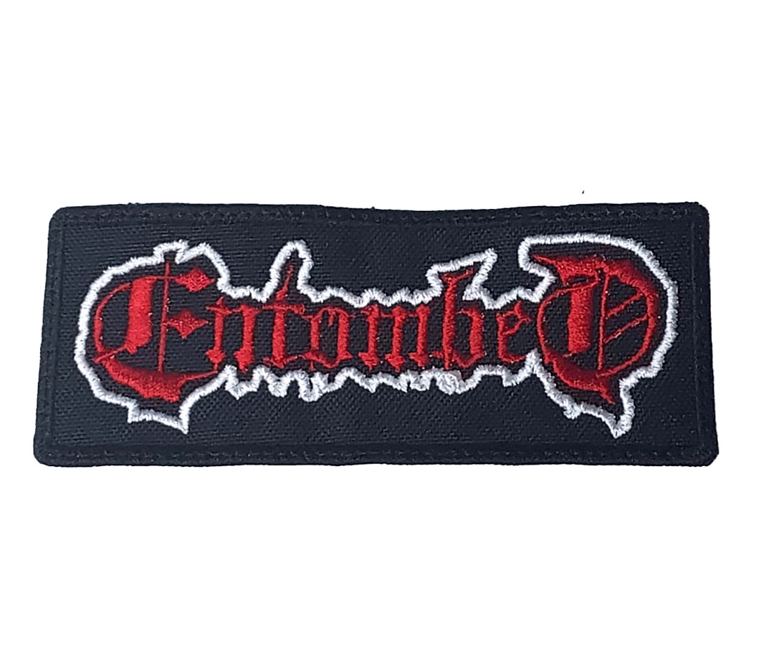 Entombed - Red Logo 5x3" Embroidered Patch - Nuclear Waste