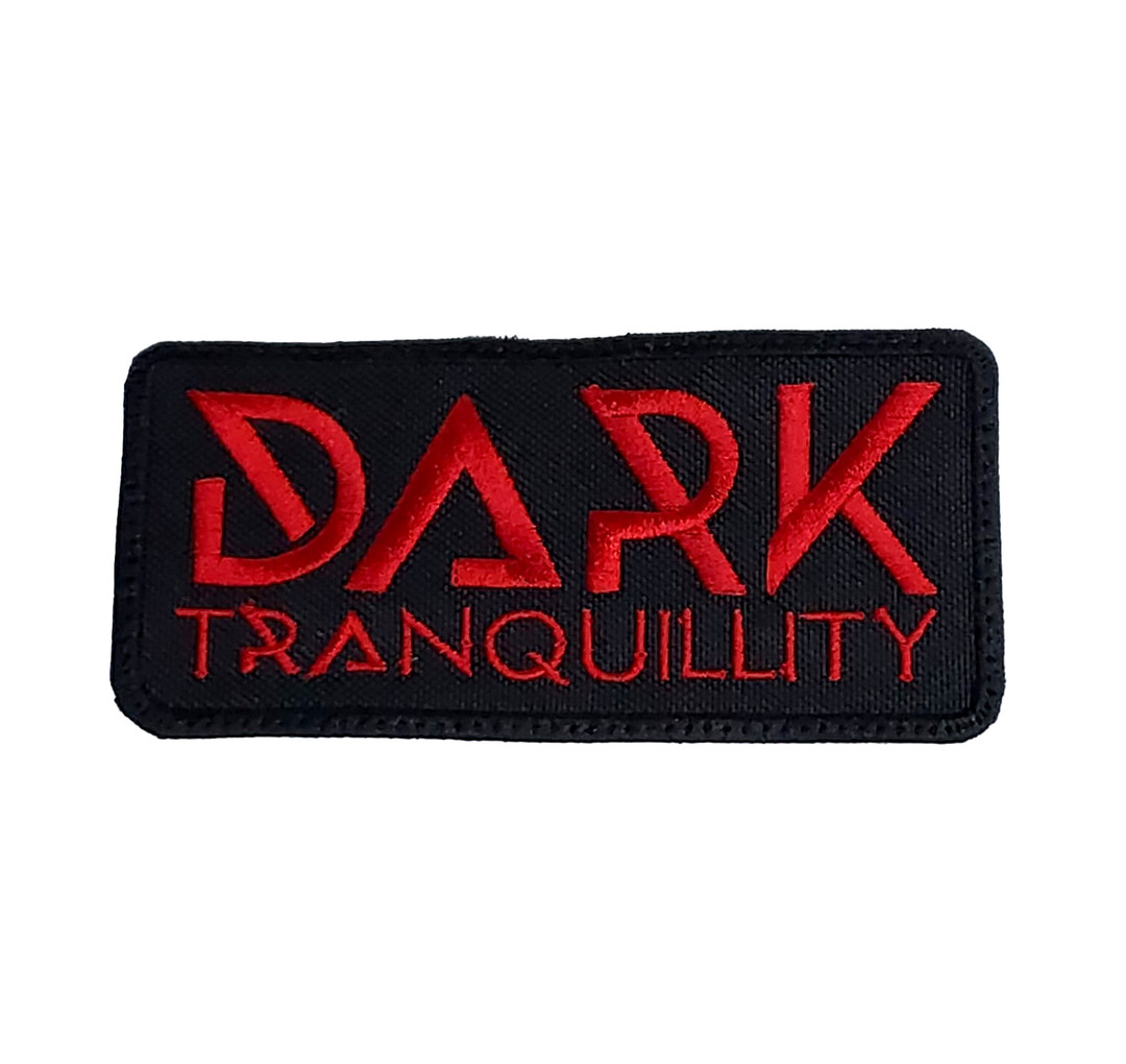 Dark Tranquility - Red Logo 4.5x2.25" Embroidered Patch - Nuclear Waste