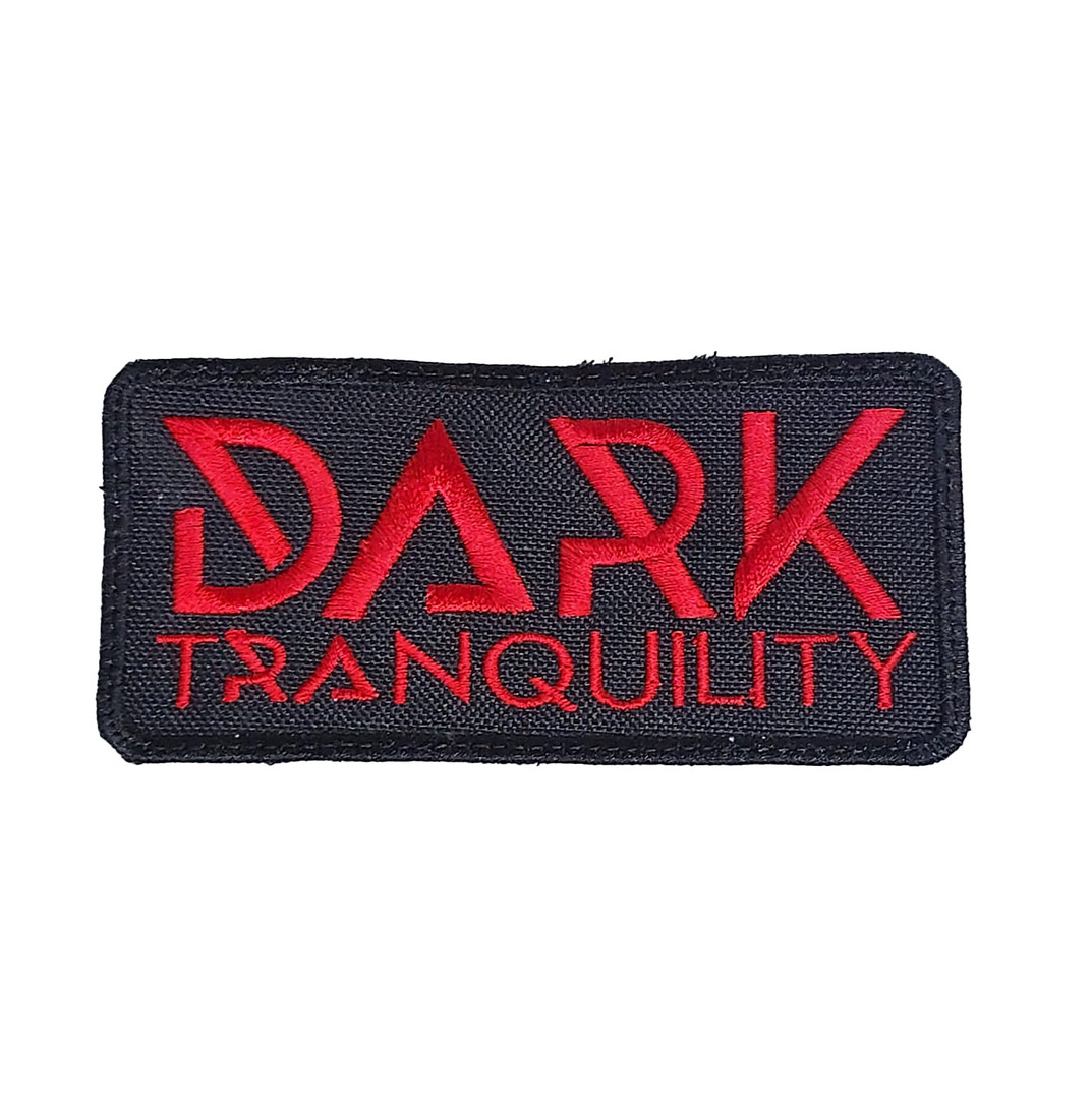 Dark Tranquility - Misspelled Red Logo 4.5x2.25" Embroidered Patch ...